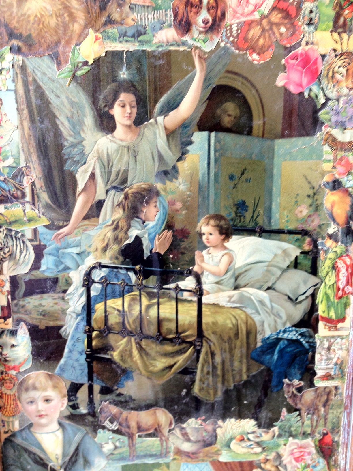 Childs Victorian Scrap Screen | Nikki Page Antiques