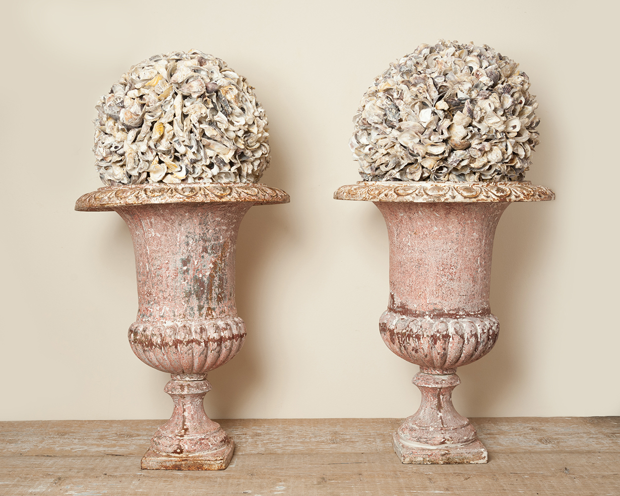 Giant shell balls | Nikki Page Antiques