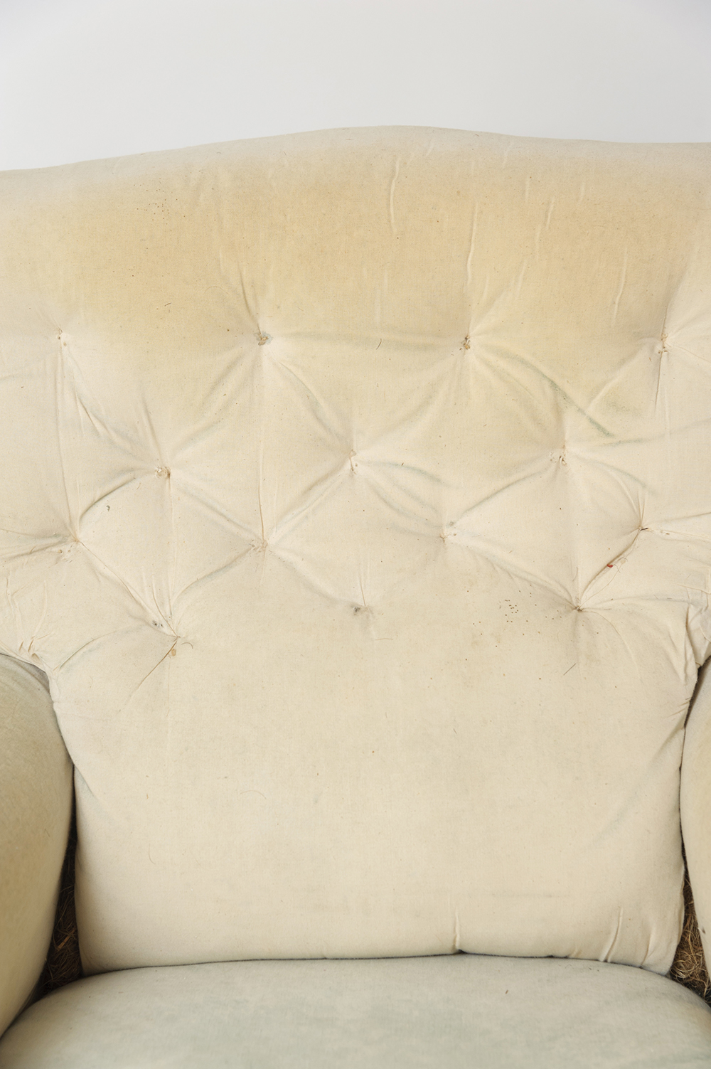 Antique pair of button back large chairs | Nikki Page Antiques