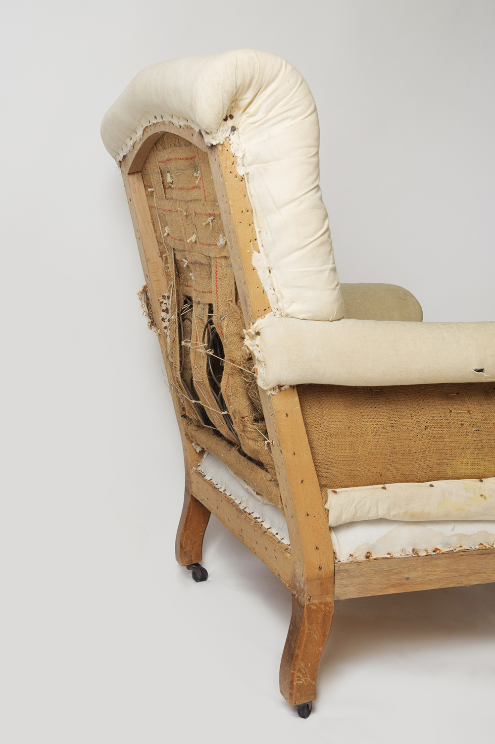 Antique pair of button back large chairs | Nikki Page Antiques