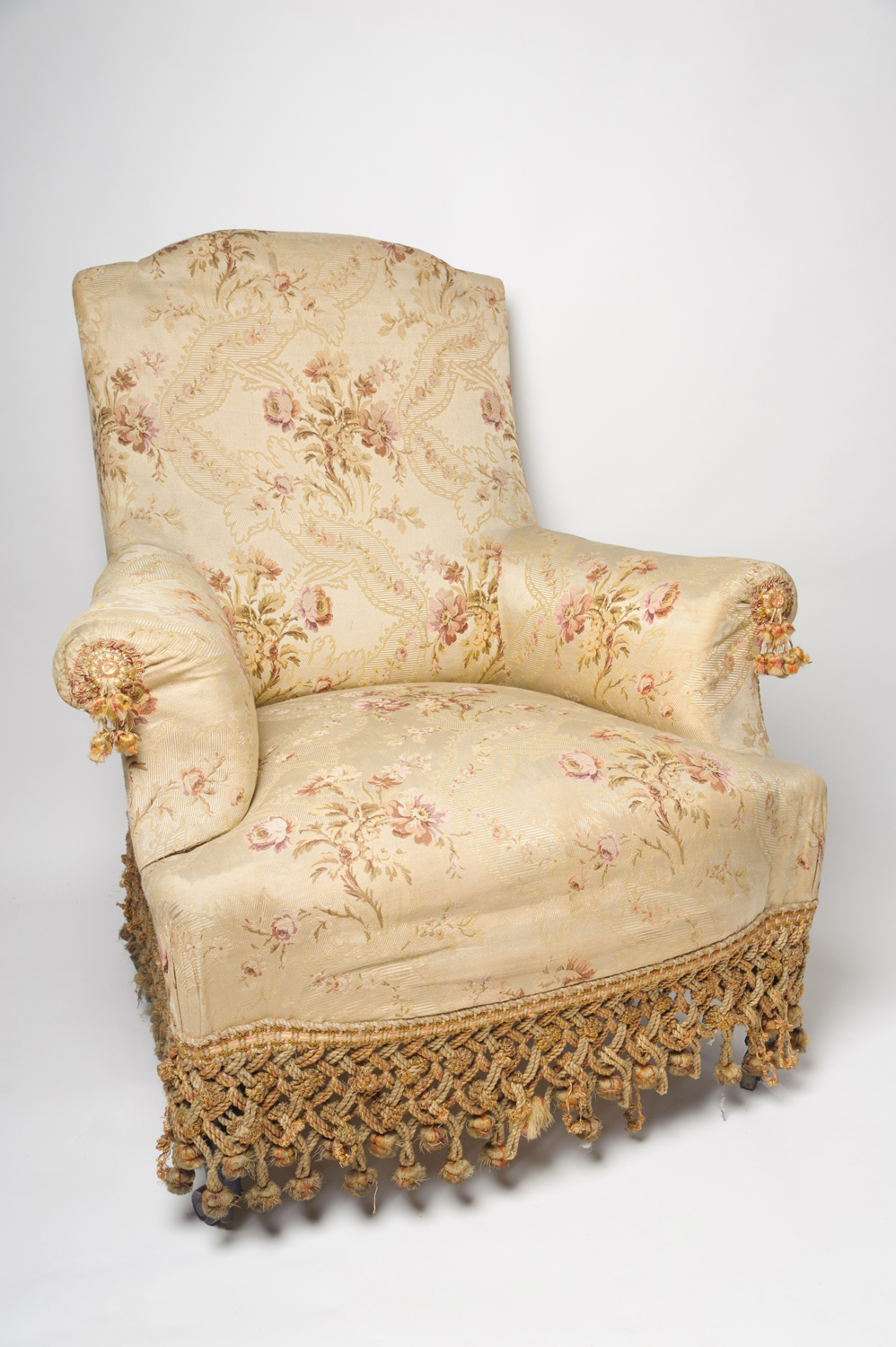 Antique French chair in the original fabric | Nikki Page Antiques