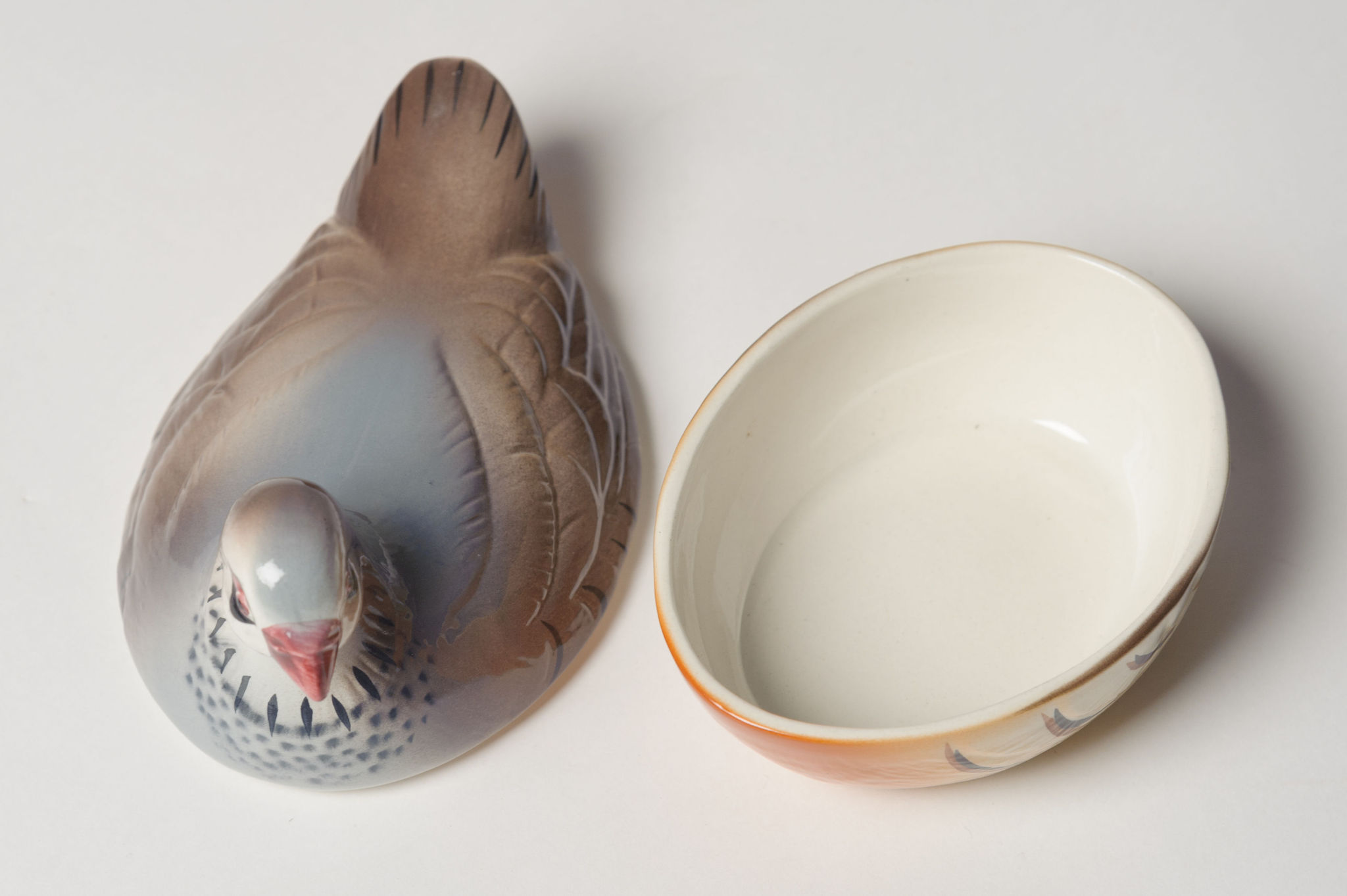 Signed Michel Caugant French pate pigeon | Nikki Page Antiques