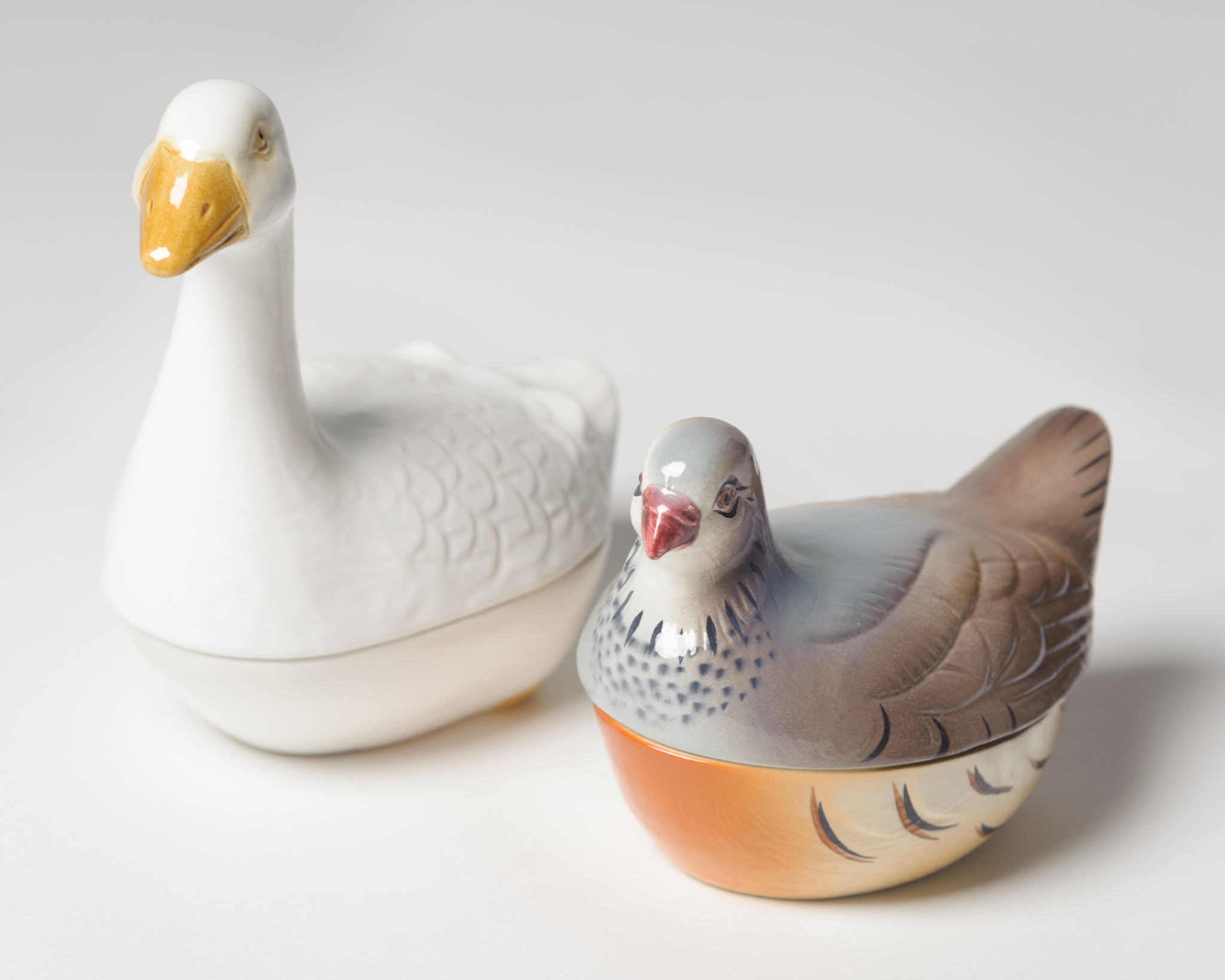 Signed Michel Caugant French pate pigeon | Nikki Page Antiques