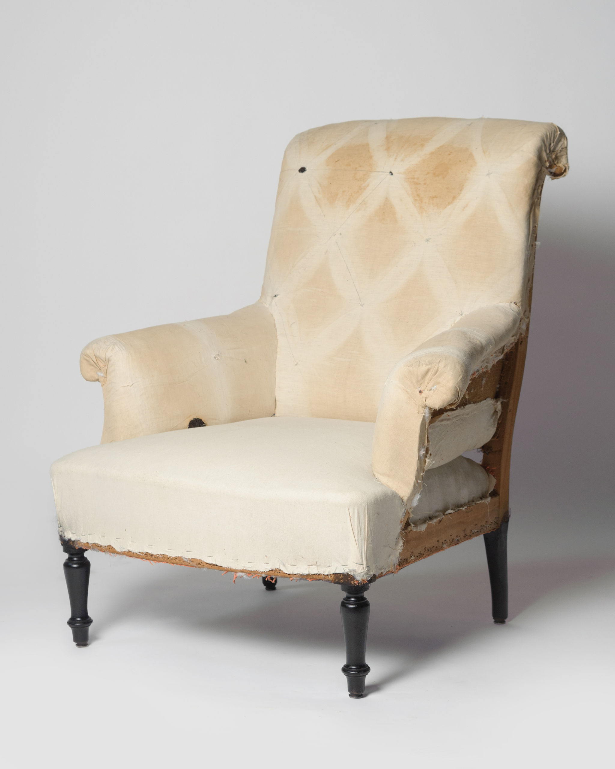 Antique French Napoleon III scroll back chair | Nikki Page Antiques