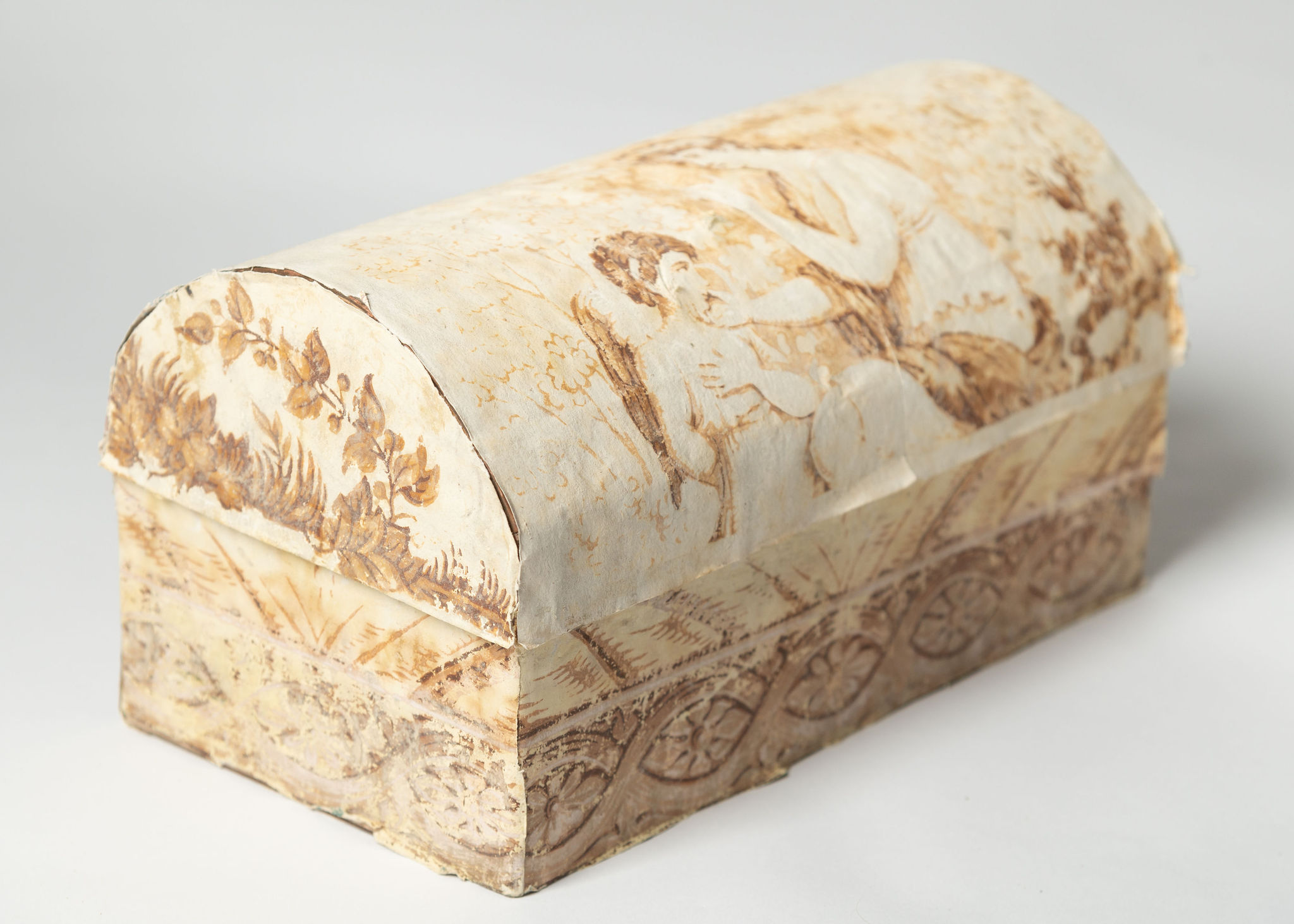 Antique French box, original paper | Nikki Page Antiques