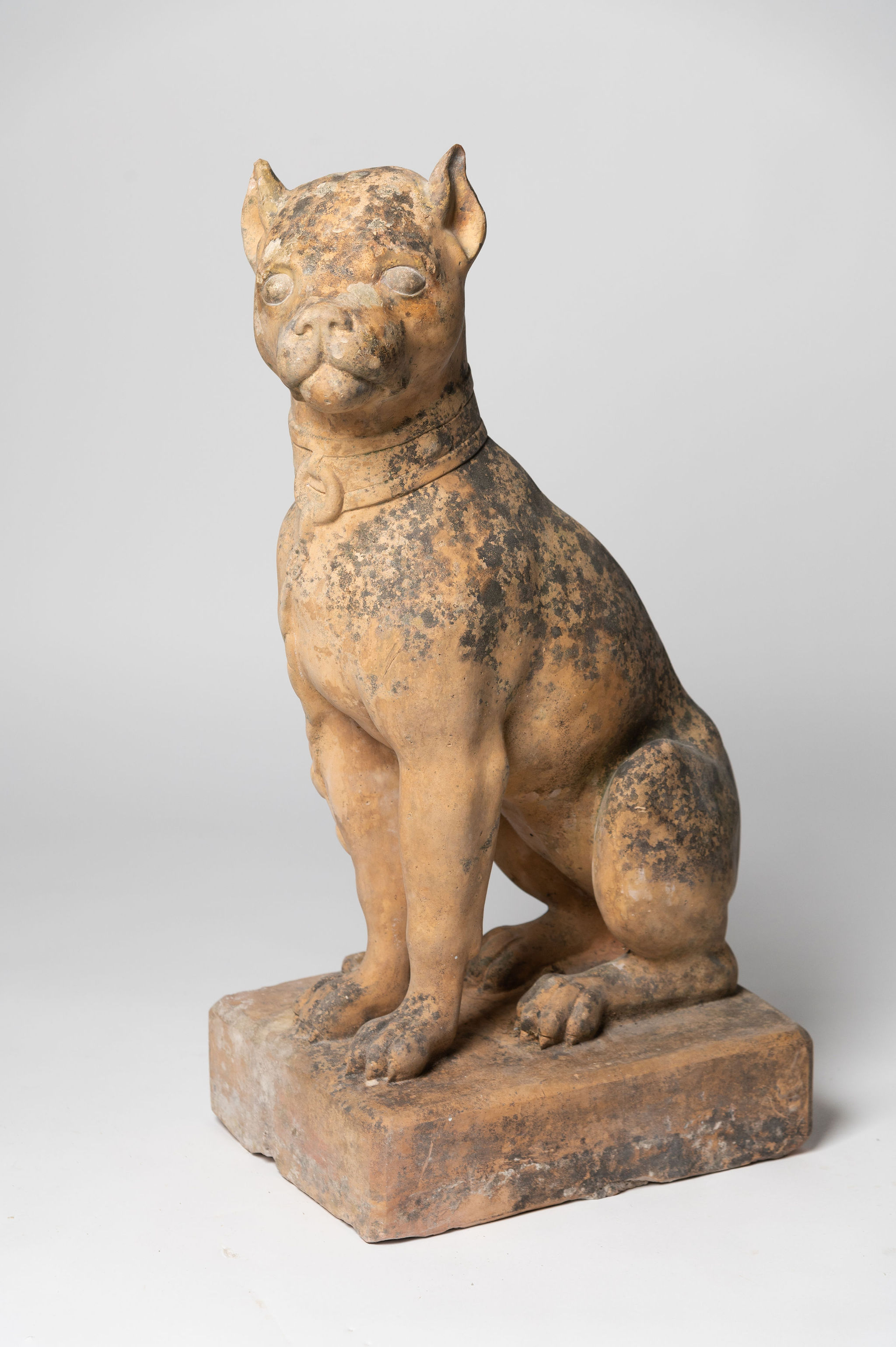 Antique Toulouse terracotta dog | Nikki Page Antiques