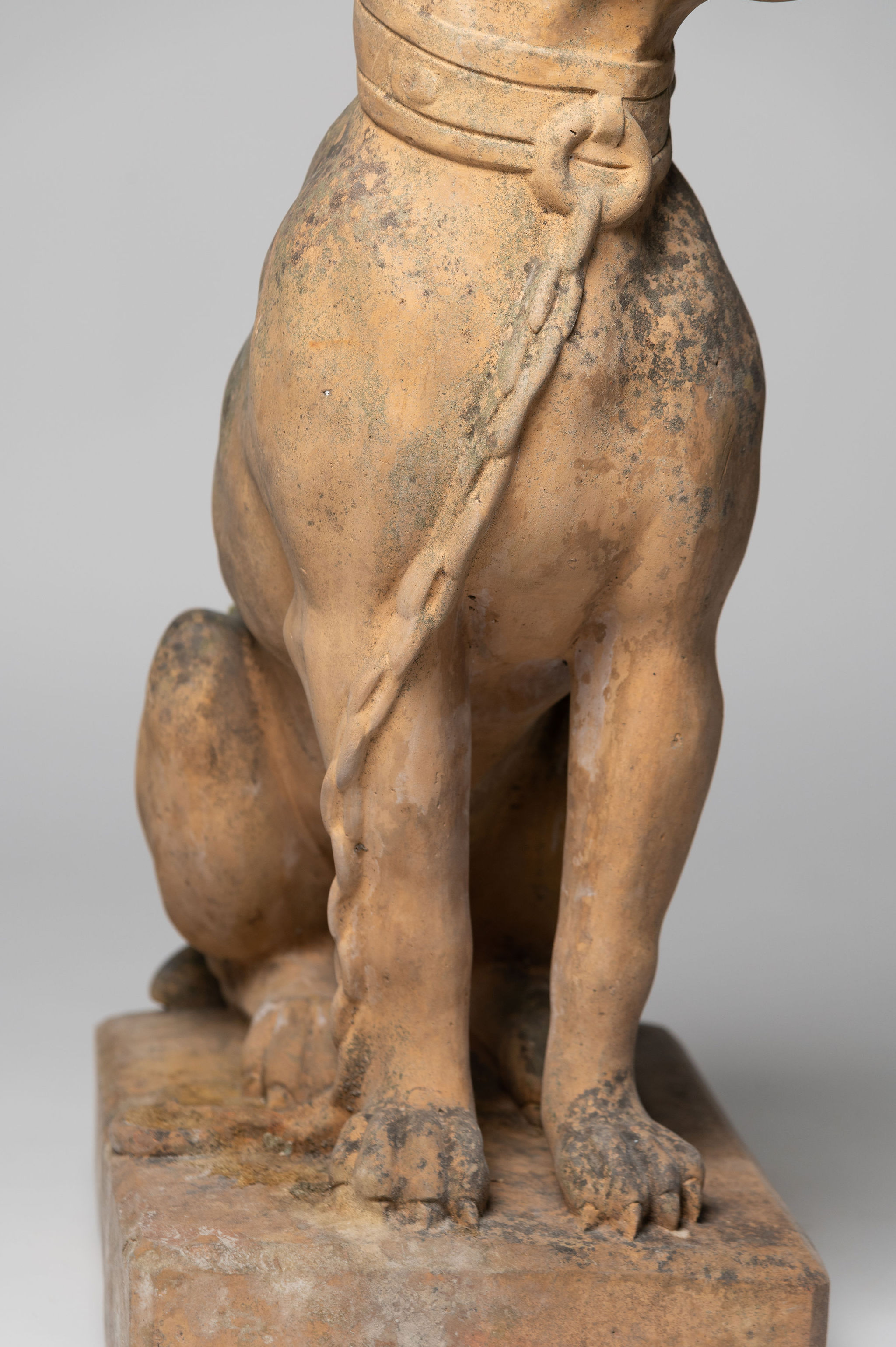 Antique Toulouse terracotta dog | Nikki Page Antiques