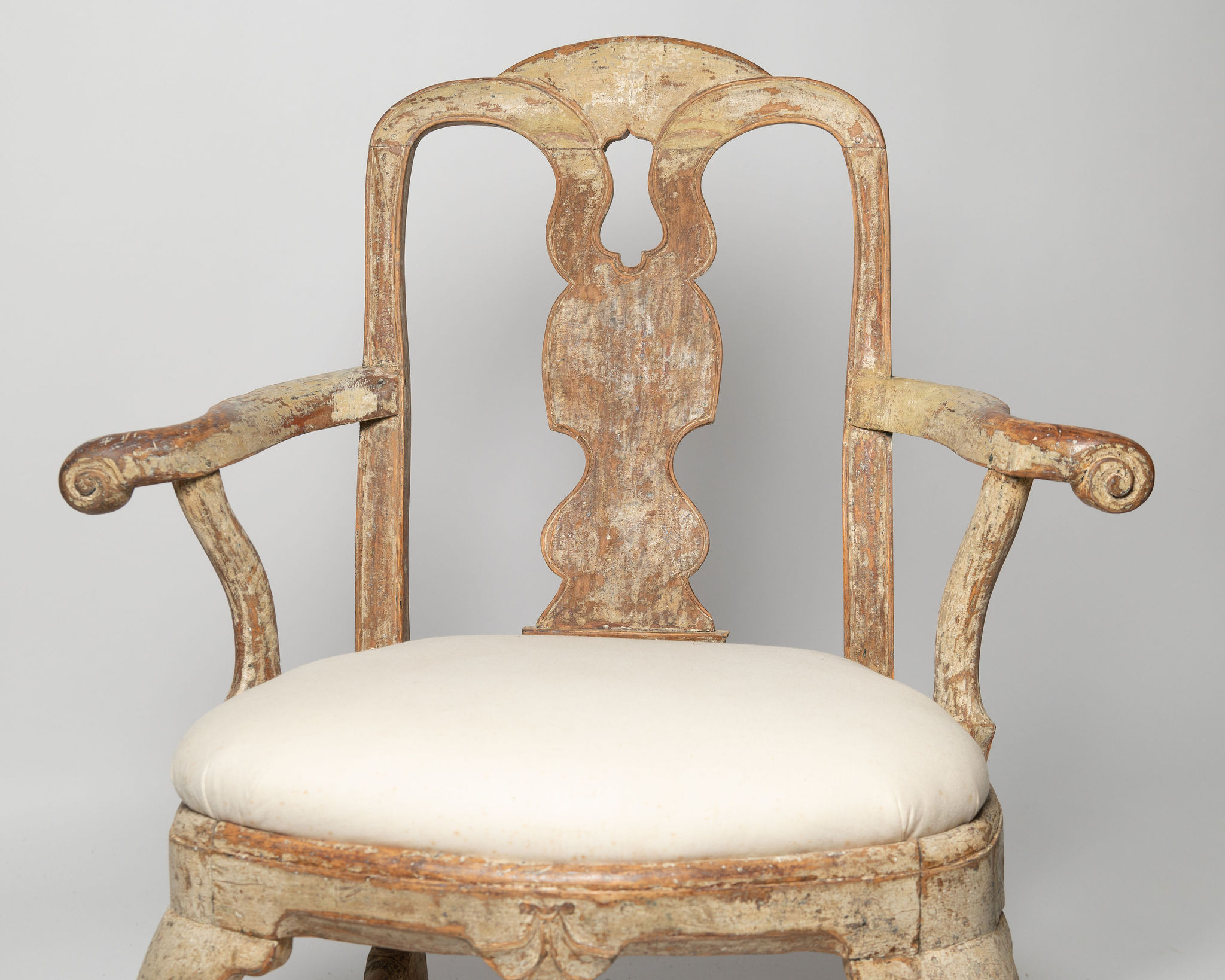 Rare 18th Century Swedish Rococo chair | Nikki Page Antiques