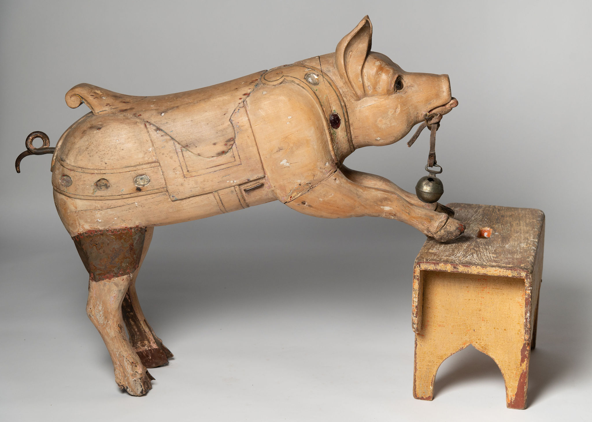 Antique French carousel pig | Nikki Page Antiques