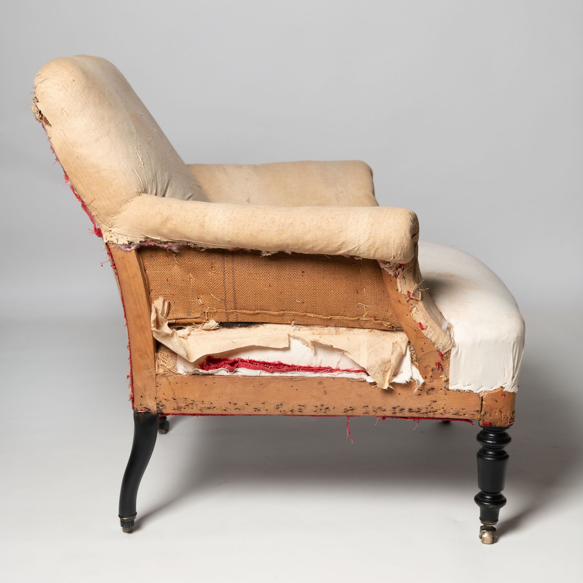 Antique French low back chair | Nikki Page Antiques