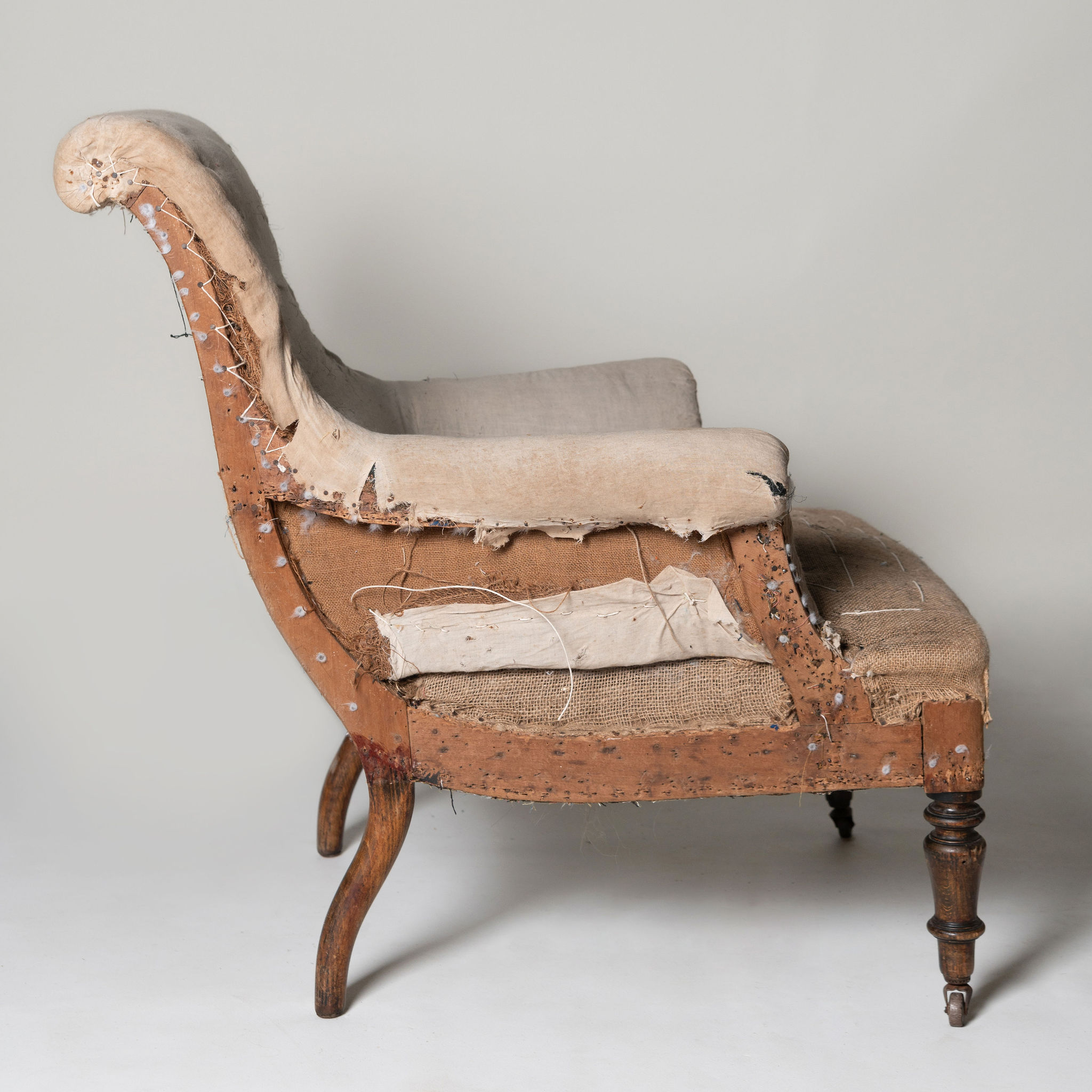 Antique French scroll back chair | Nikki Page Antiques