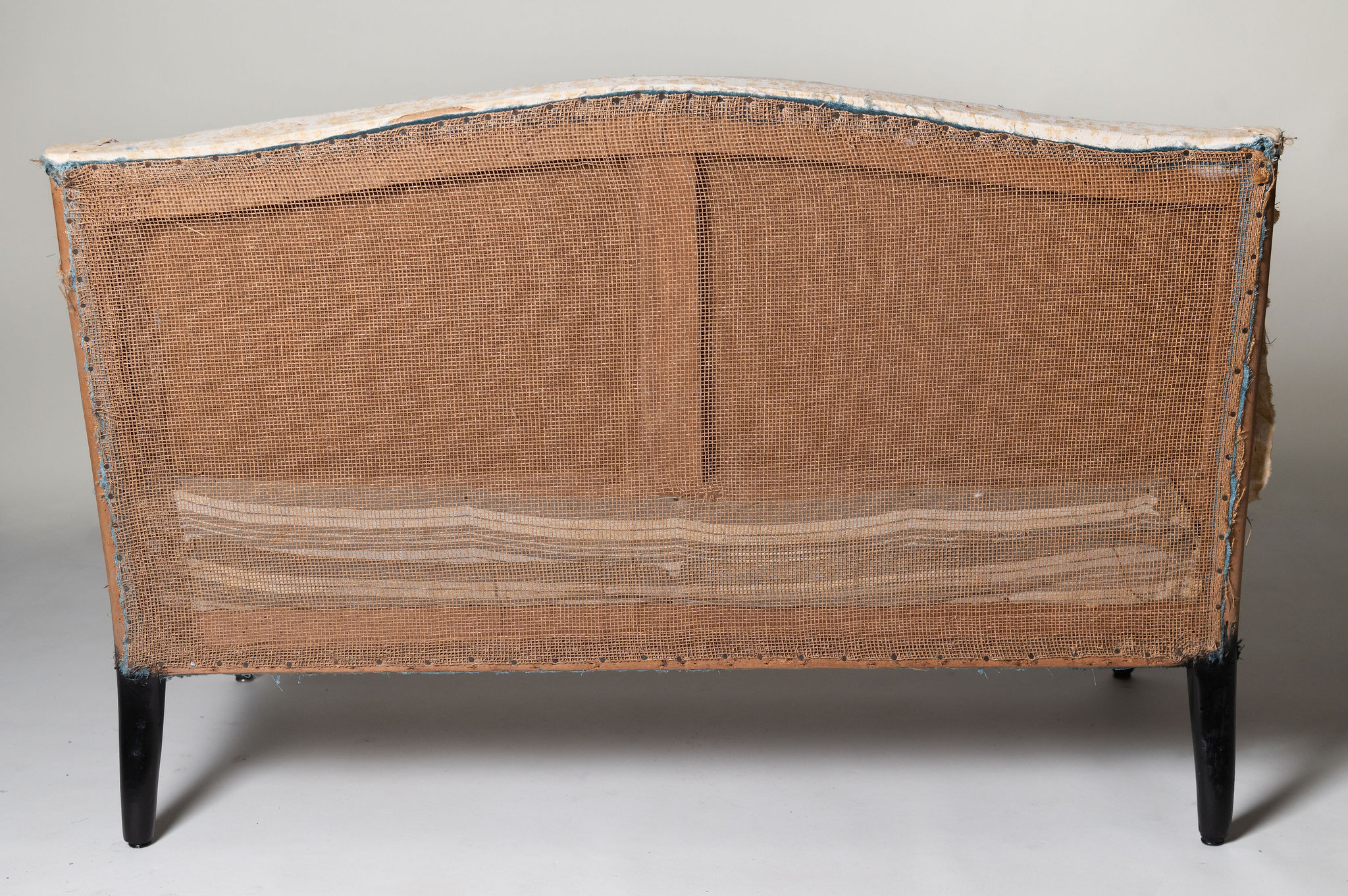 Small low back antique French sofa | Nikki Page Antiques