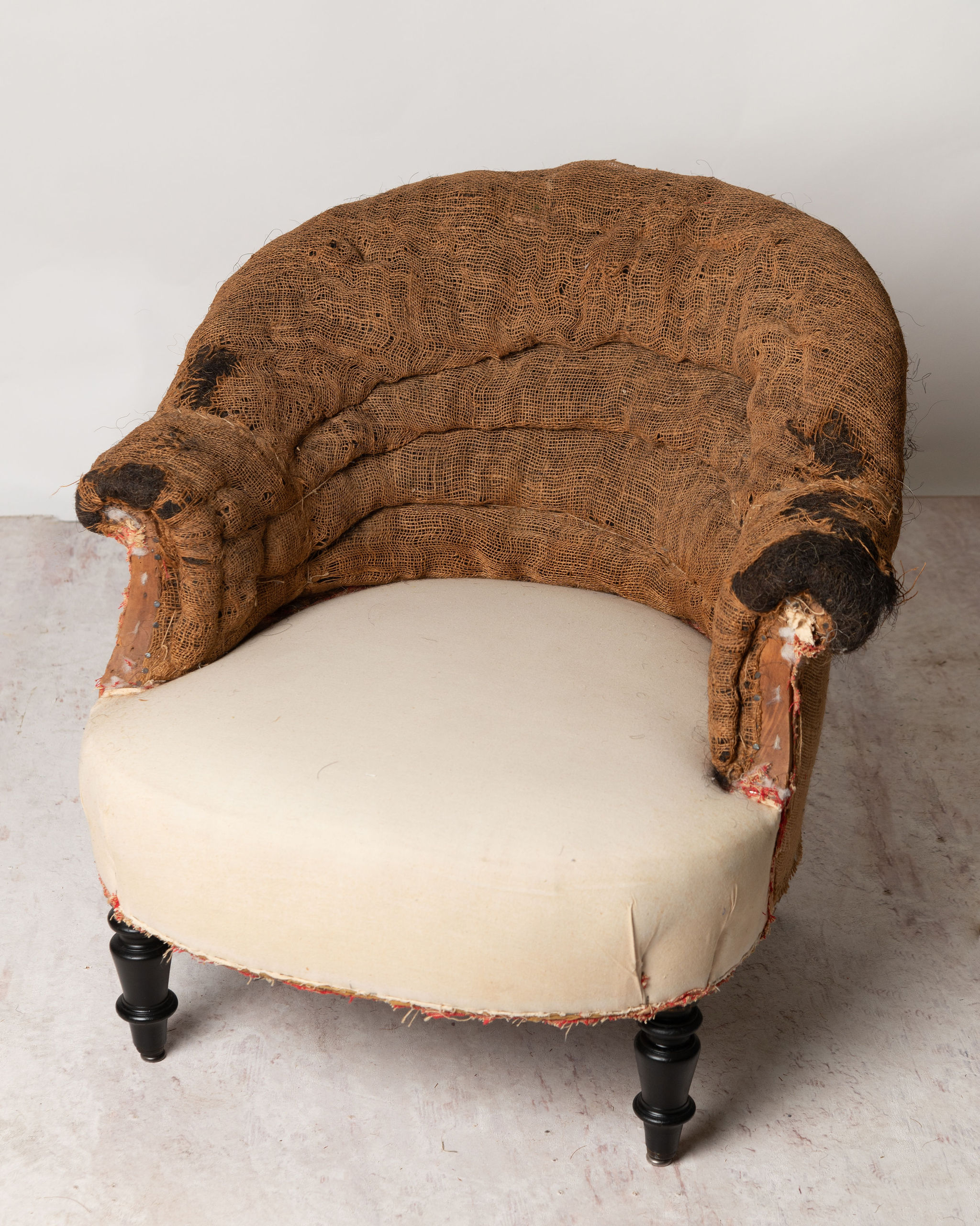 Antique French tub chair | Nikki Page Antiques